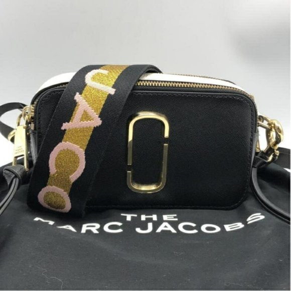 OTHERS | Bags | Marc Jacobs Mark Jacobs The Snapshot Black White Gold ...